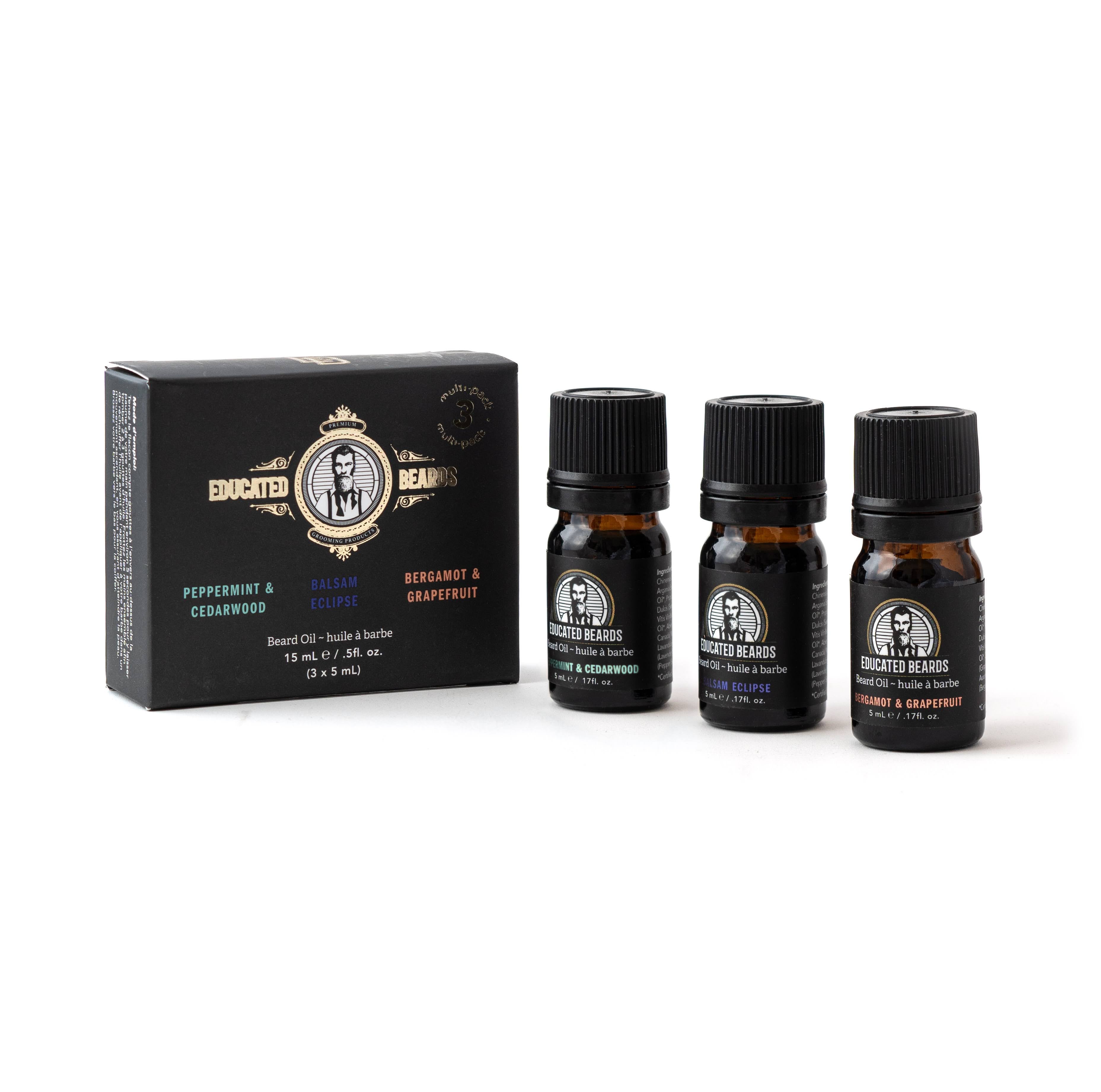 3 Pack Beard Oil 15ml/.51fl.oz – Educated Beards