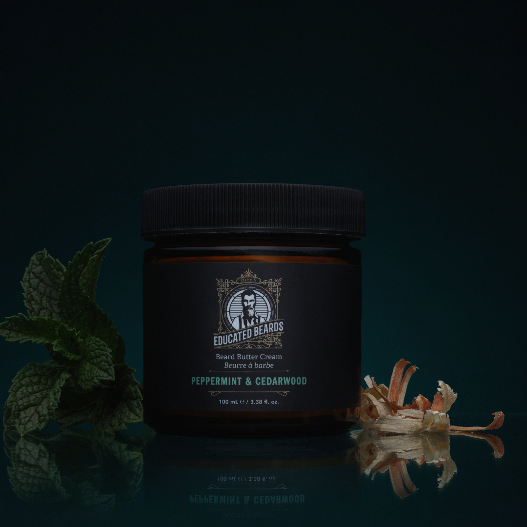 Peppermint Cedarwood Beard Butter Cream 100ml/3.38fl.oz Educated Beards